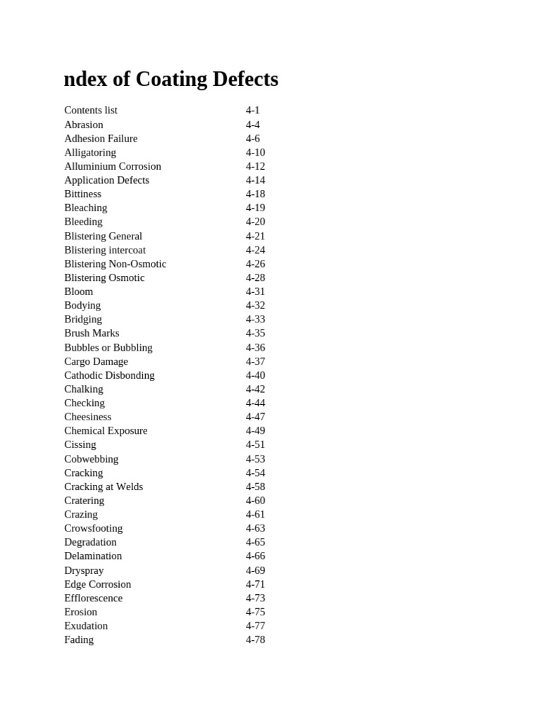 Paint Defects | PDF | Paint | Rust