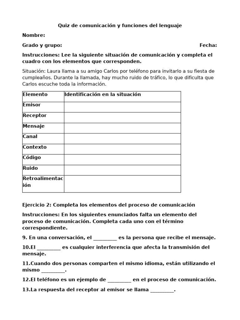 Comunicación y Funciones Del Lenguaje | PDF | Comunicación ...