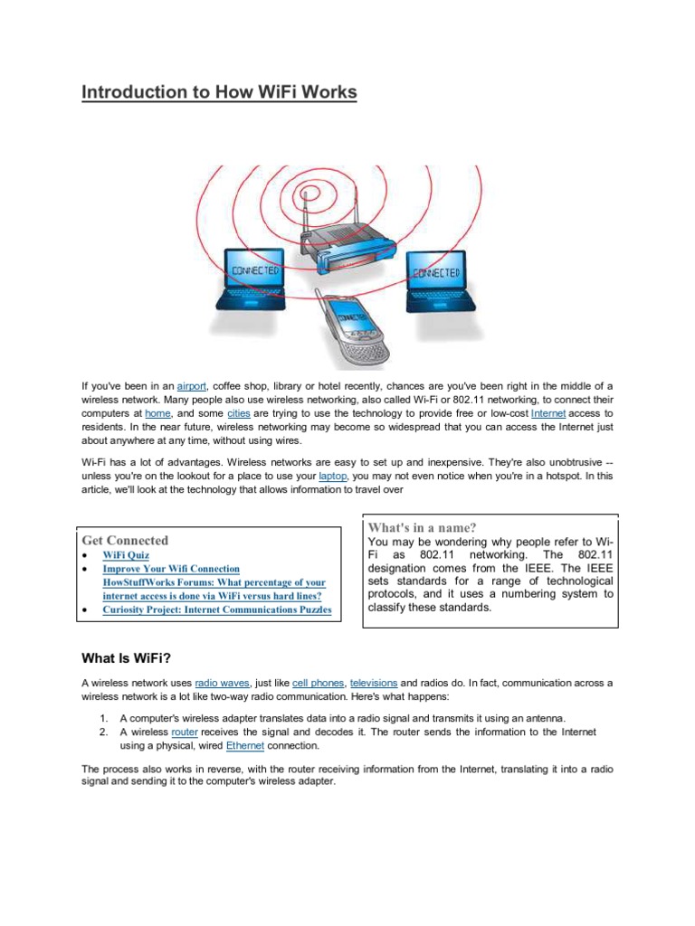 Introduction To How WiFi Works | PDF | Wi Fi | Ieee 802.11