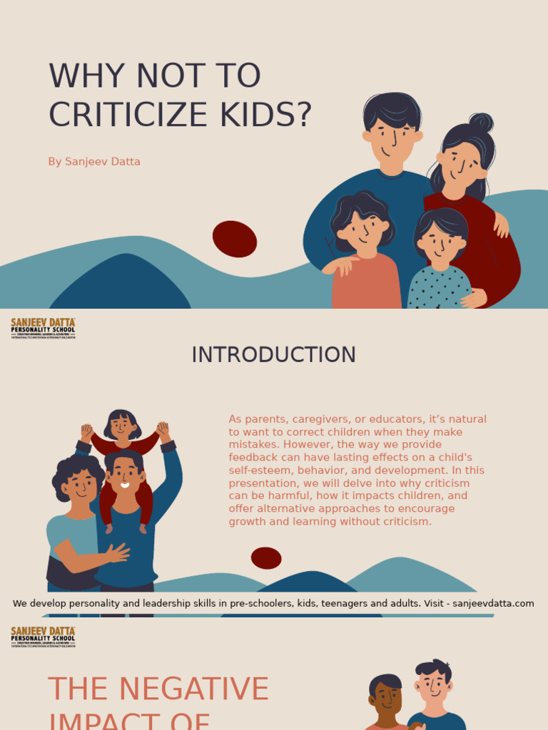 Why Not To Criticize Kids? | PDF | Adolescence | Leadership