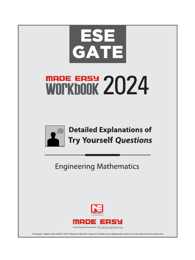 ESE+GATE Engg Maths (TYS) Solution 2024 | PDF