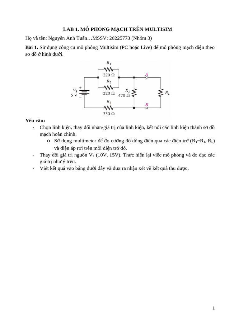 Nhóm 3 Lab 1 | PDF