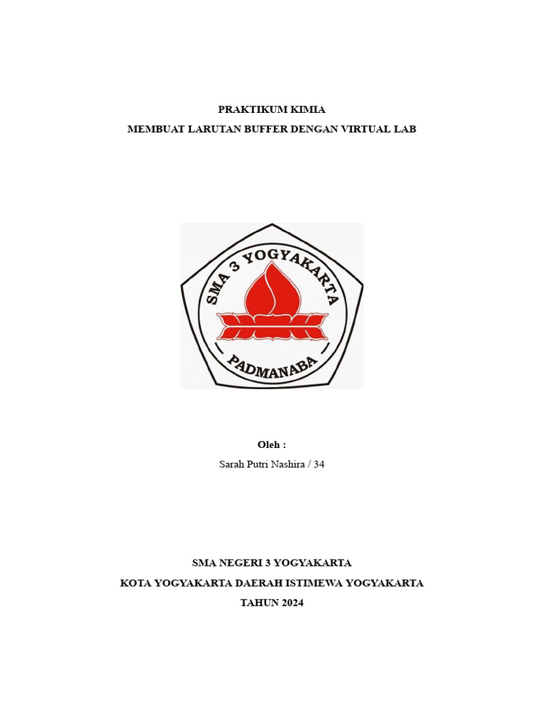 Membuat Larutan Buffer Asam Virtual | PDF