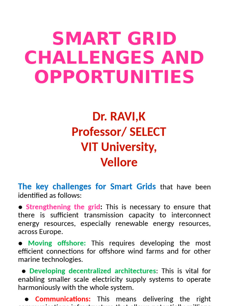 Smart Grid Challenges and Opportunities | PDF | Electrical Grid | Smart Grid