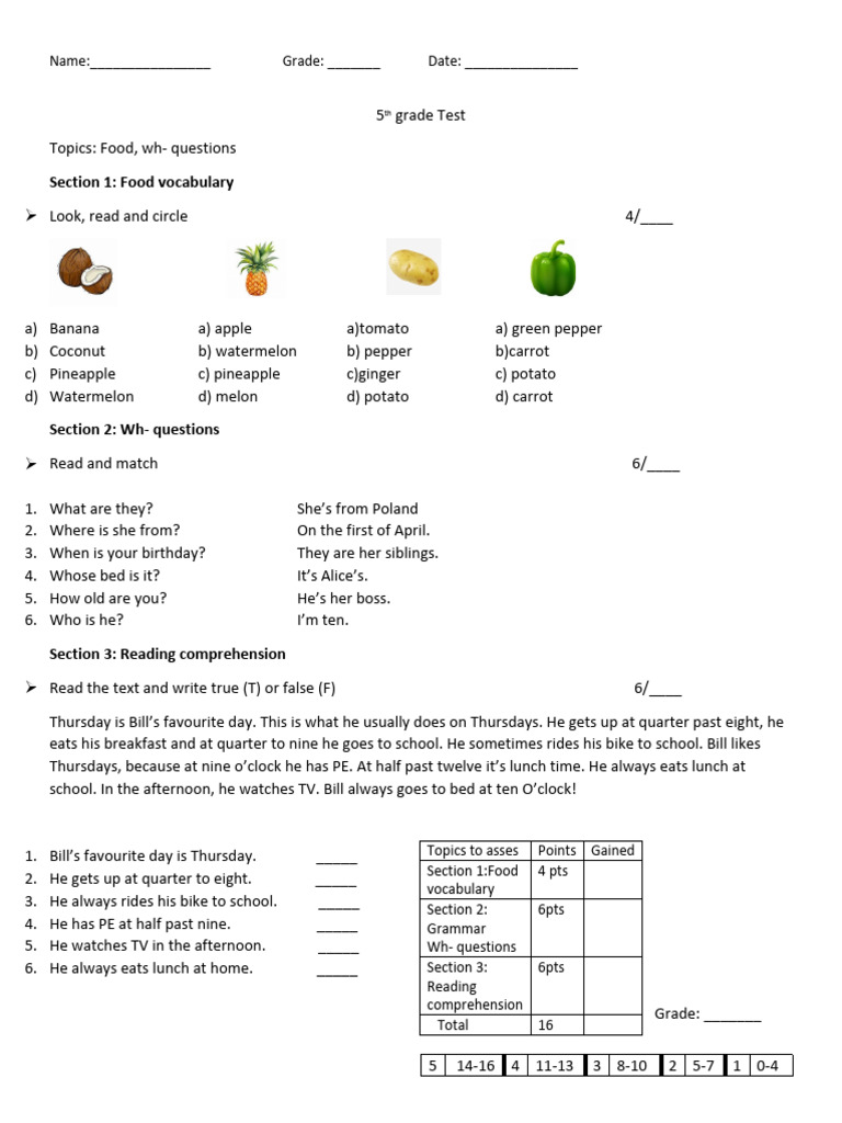 English language tes | PDF | Linguistics | Cuisine