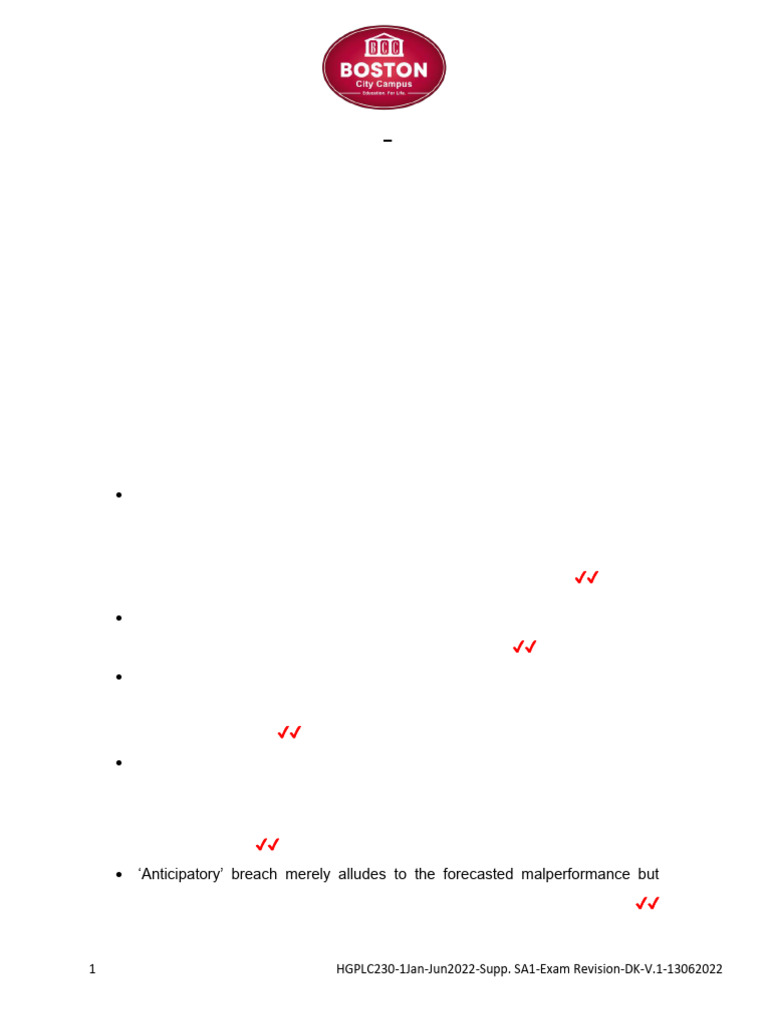 HGPLC230-1 Paper-Based Supp. SA1-Exam Scope Revision Question Template ...