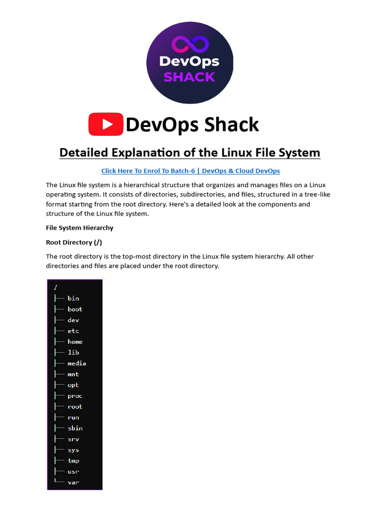 Linux File System | PDF | File System | Computer File Linux File System | PDF | File System | Computer File