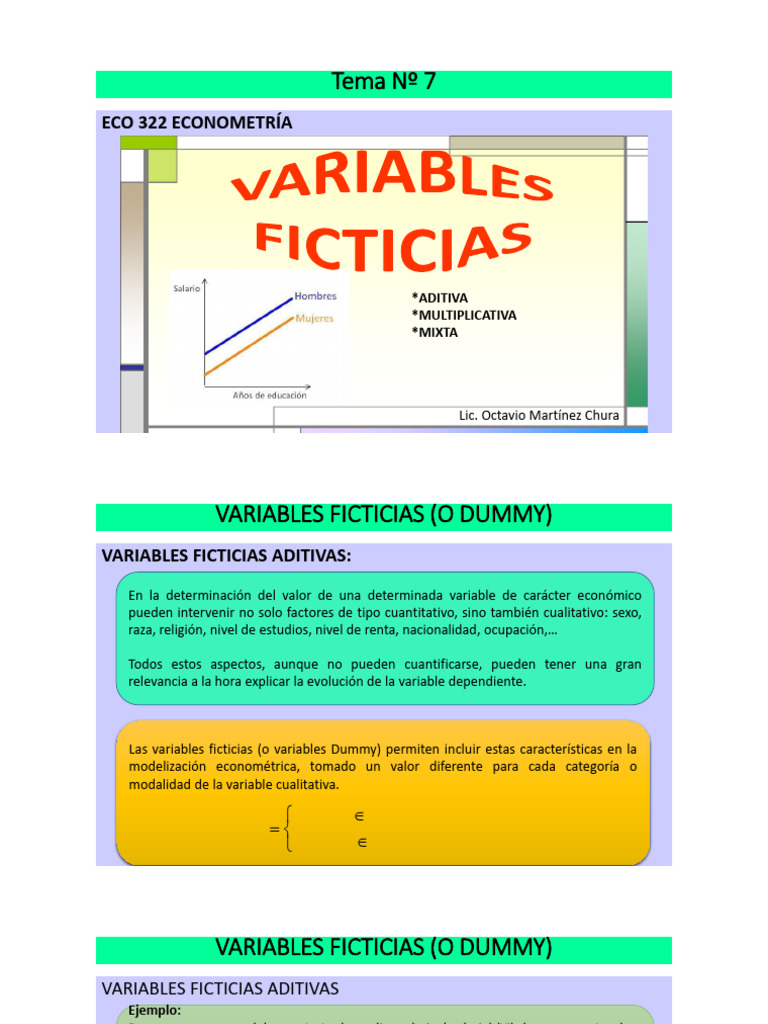 Tema #7 (Variables Ficticias) | PDF | Salario | Econometría