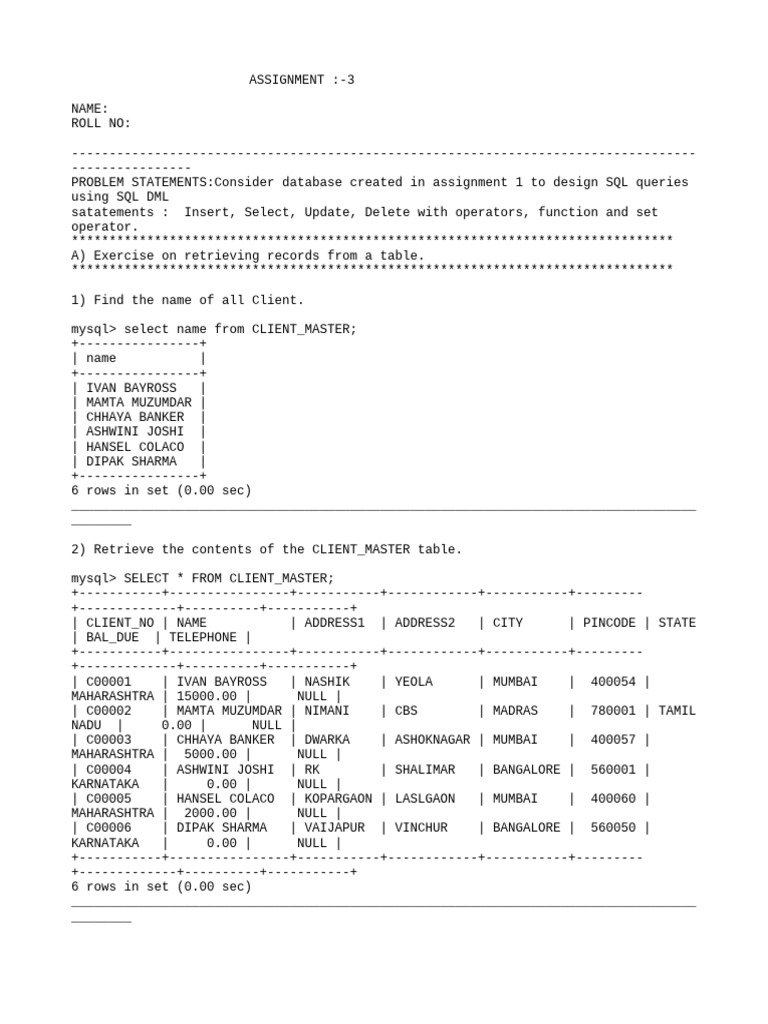 dml | PDF | Data Management Software | Data Model dml | PDF | Data Management Software | Data Model