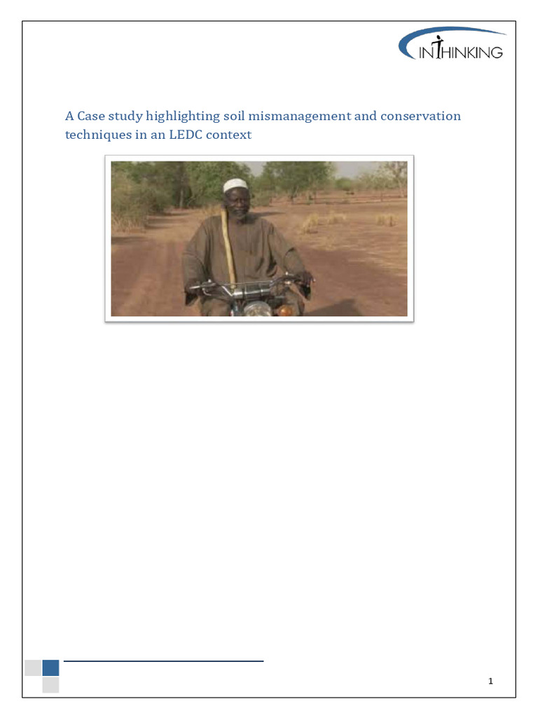 Soil Conservation Case Study in LEDCs | PDF | Wellness | Technology & Engineering