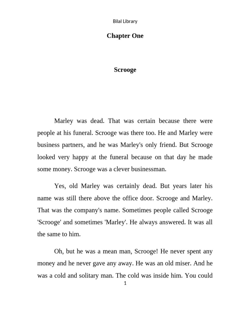A Christmas Carol Summary | PDF | Ebenezer Scrooge | Jacob Marley