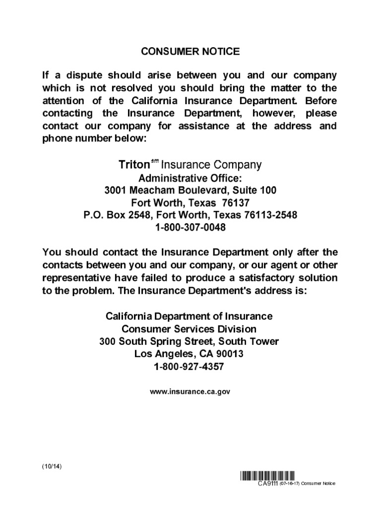 Consumer Notice | PDF