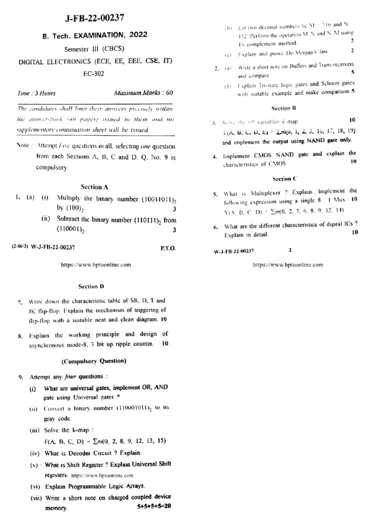 DSD 2 | PDF | Logic Gate | Digital Technology