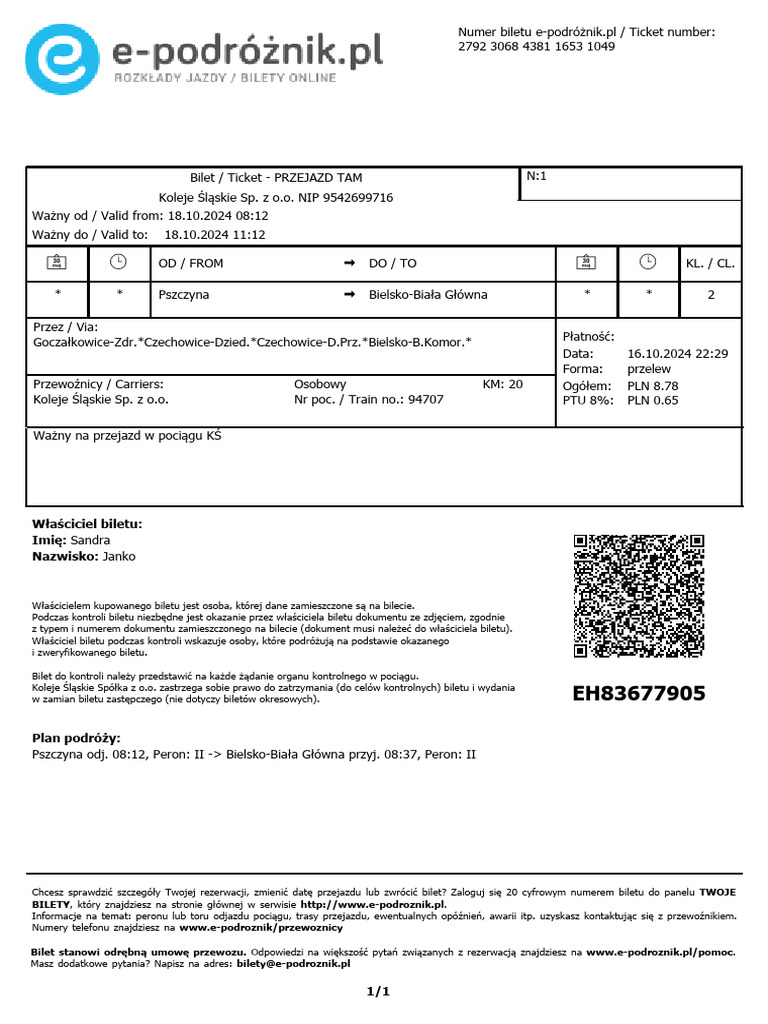 Bilet - Ep - 2792 3 | PDF