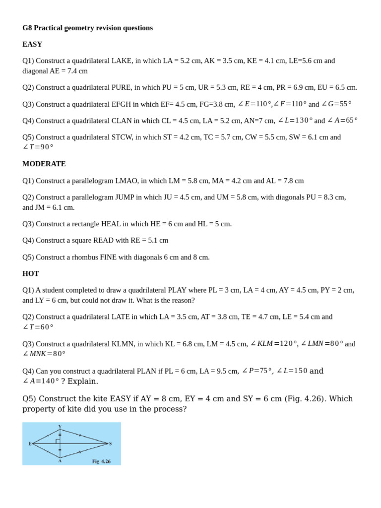 Grade 8 Practical Geometry Pdf