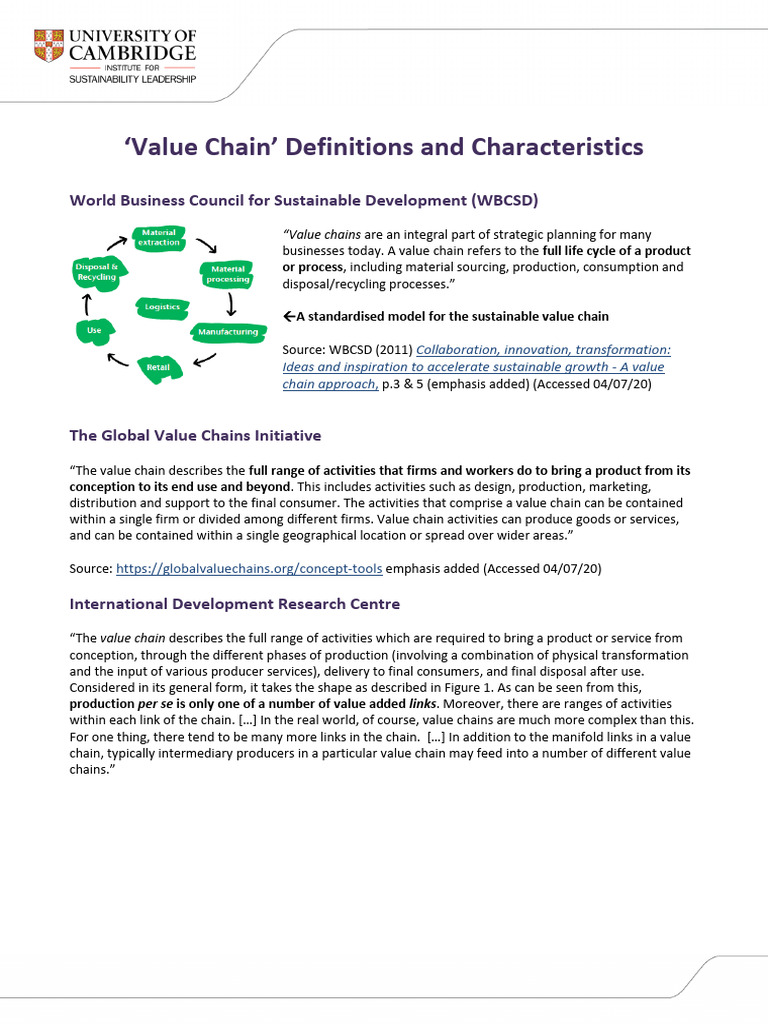 Understanding Value Chains in Business | PDF | Value Chain | Supply Chain