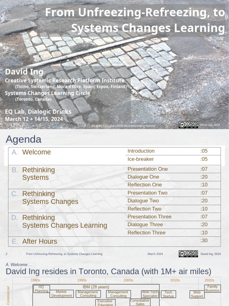 From Unfreezing-Refreezing, To Systems Changes Learning | PDF | Perception