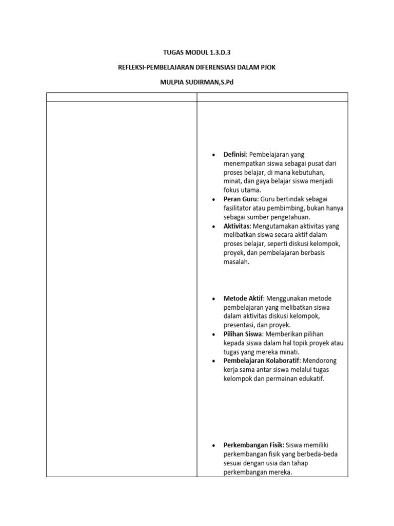 Tugas Modul 1.3.D.3 PKG Pjok | PDF