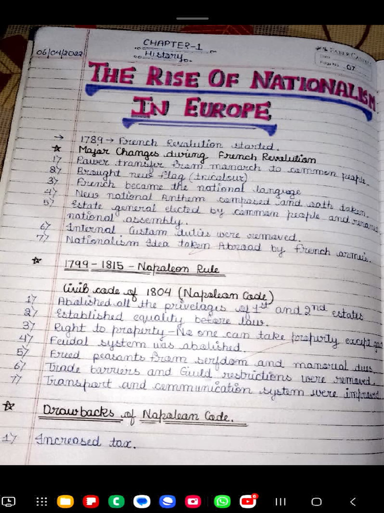 Nationalism in Europe Notes | PDF | Travel