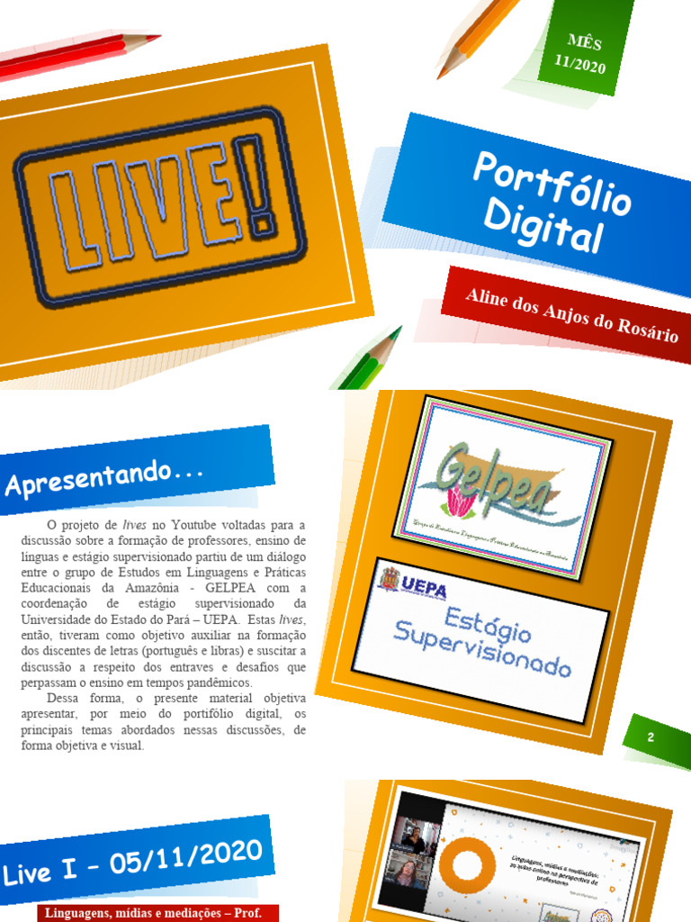 Portfólio Digital: Formação de Professores | PDF | Gramática | Pedagogia