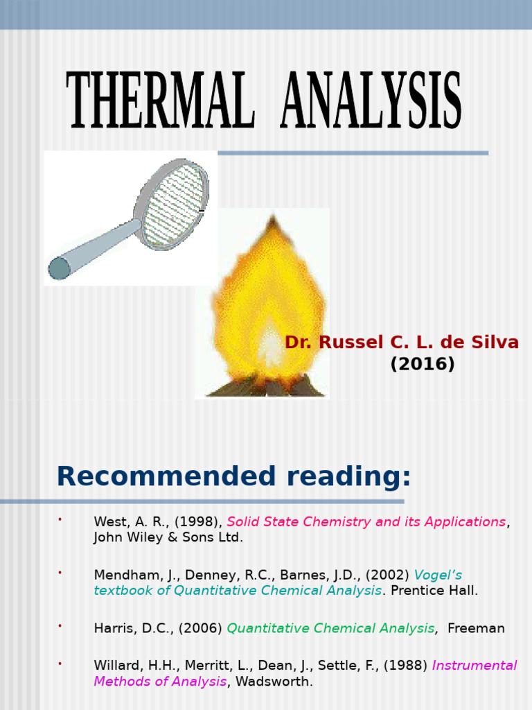Thermal Analysis | PDF | Thermometer | Differential Scanning Calorimetry