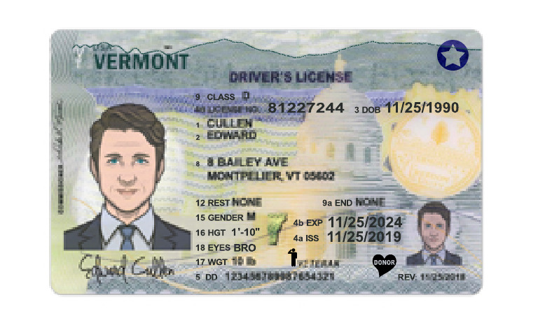 Vermont DL (Front&Back) | PDF