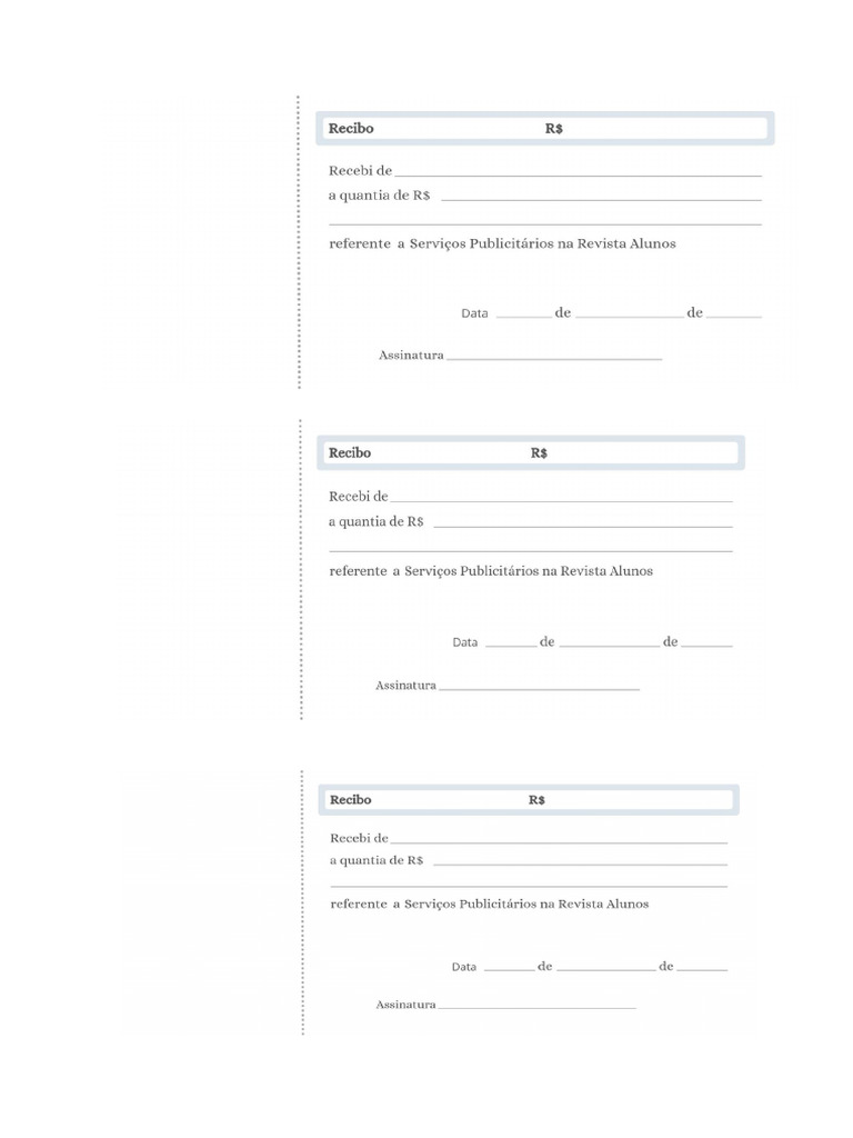 Recibo Impressão | PDF