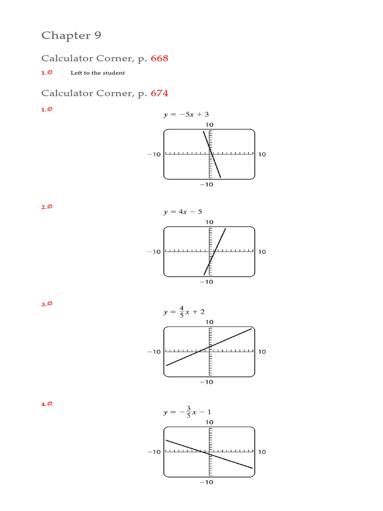 Answer | PDF | Cartesian Coordinate System | Line (Geometry)