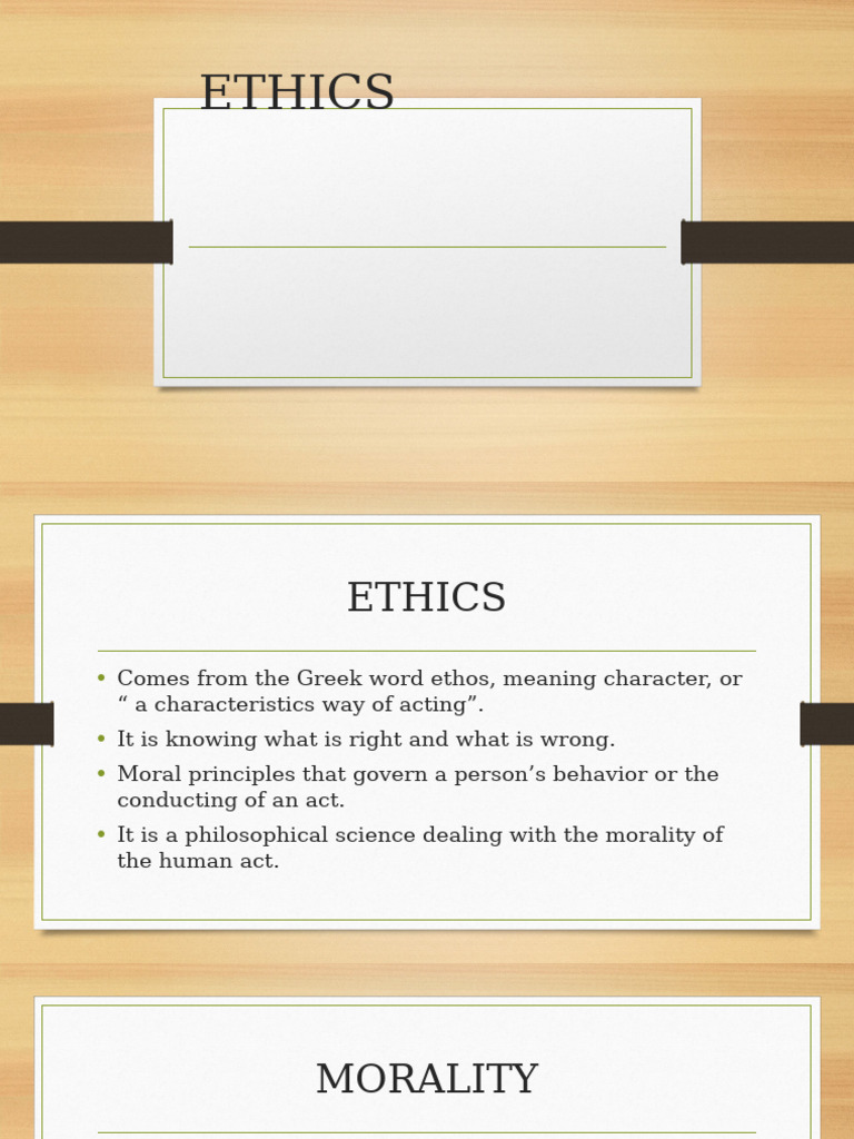 Ethics Good Governance | PDF | Morality | Business Ethics