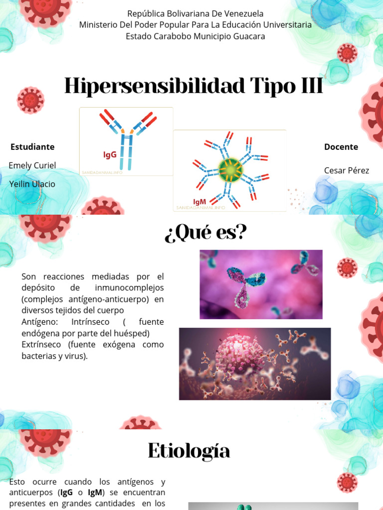 Hipersensibilidad Tipo 3 | PDF | Epidemiología | Medicina