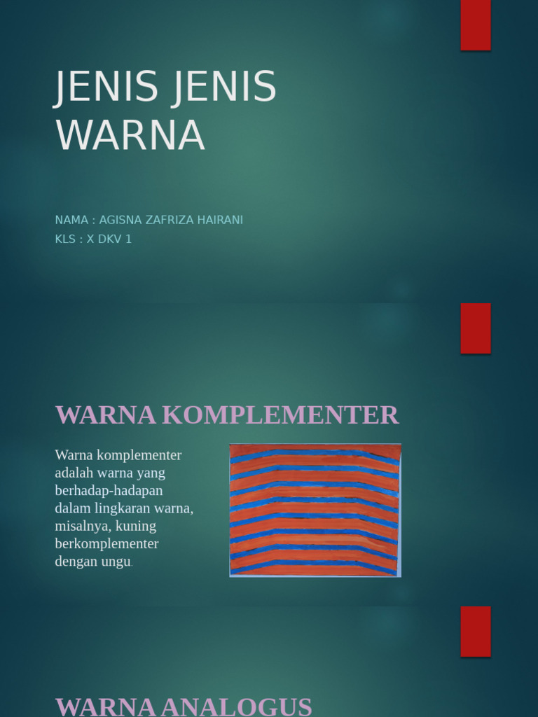 Jenis Jenis Warna Agisna X DKV 1 | PDF