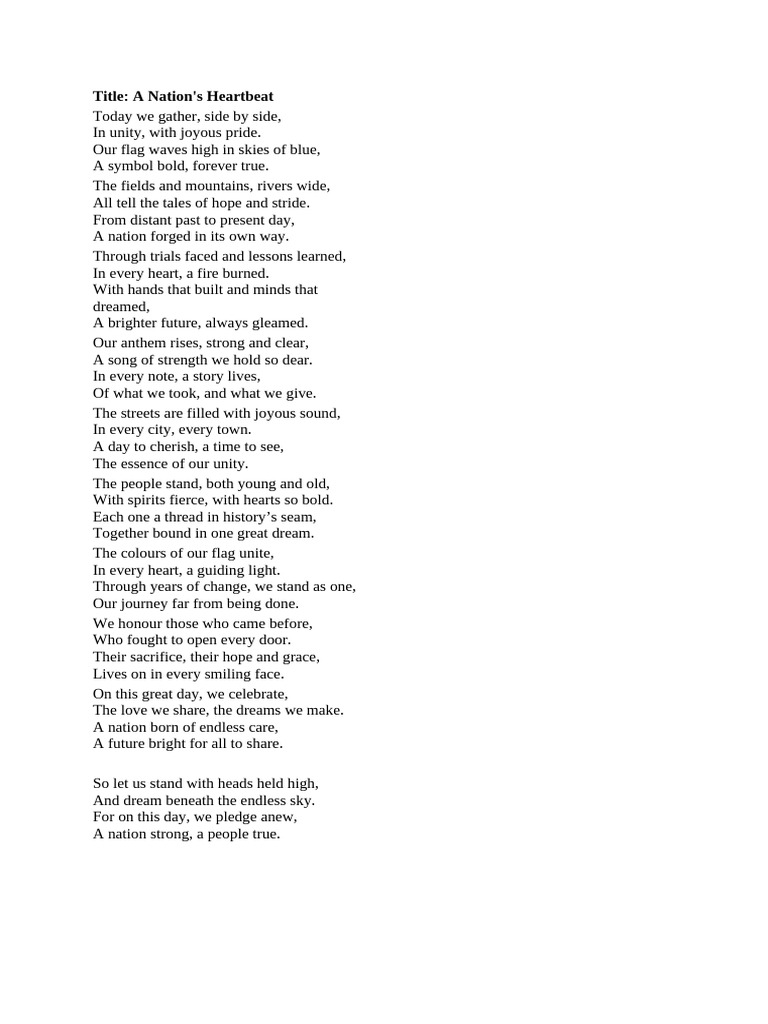 Celebrating National Unity and Pride | PDF