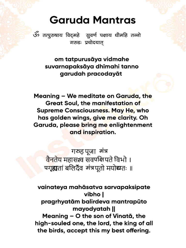 Garuda Mantras 85 PDF - Garuda - Mantras - 185 - PDF | PDF