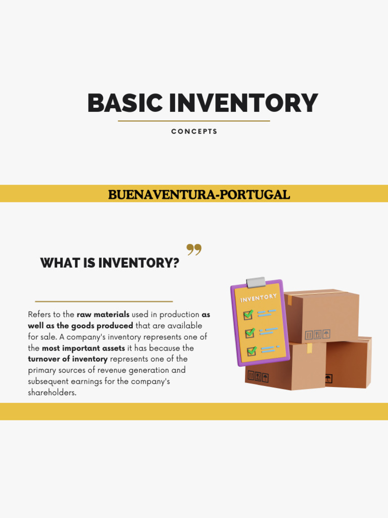 Basic Inventory Concepts | PDF | Inventory | Cost Of Goods Sold