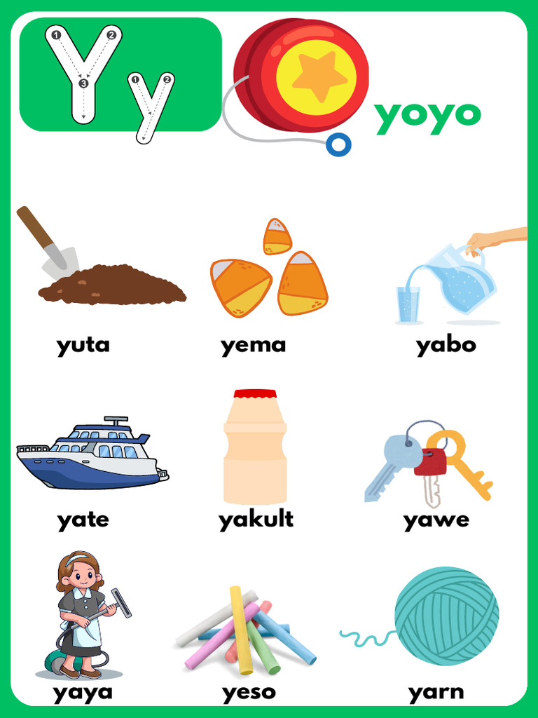 Orange and Brown Illustrative Letter Bb Objects Classroom Poster ...