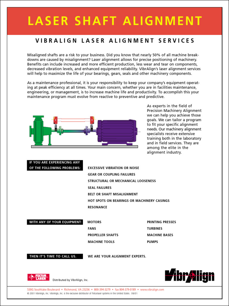 shaft_alignment_service | PDF | Mechanical Engineering | Machines
