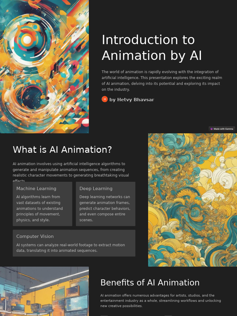 AI Animation: Transforming Creativity | PDF | Artificial Intelligence ...