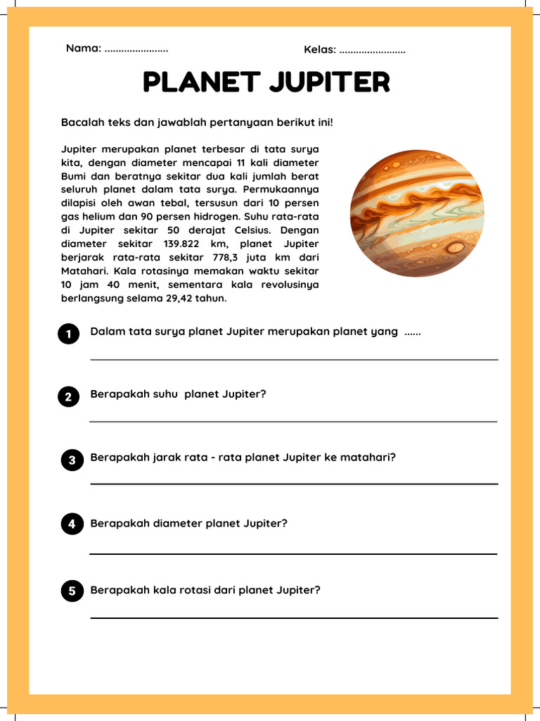 LKPD Jupiter | PDF | Sains & Matematika | Dewasa Muda