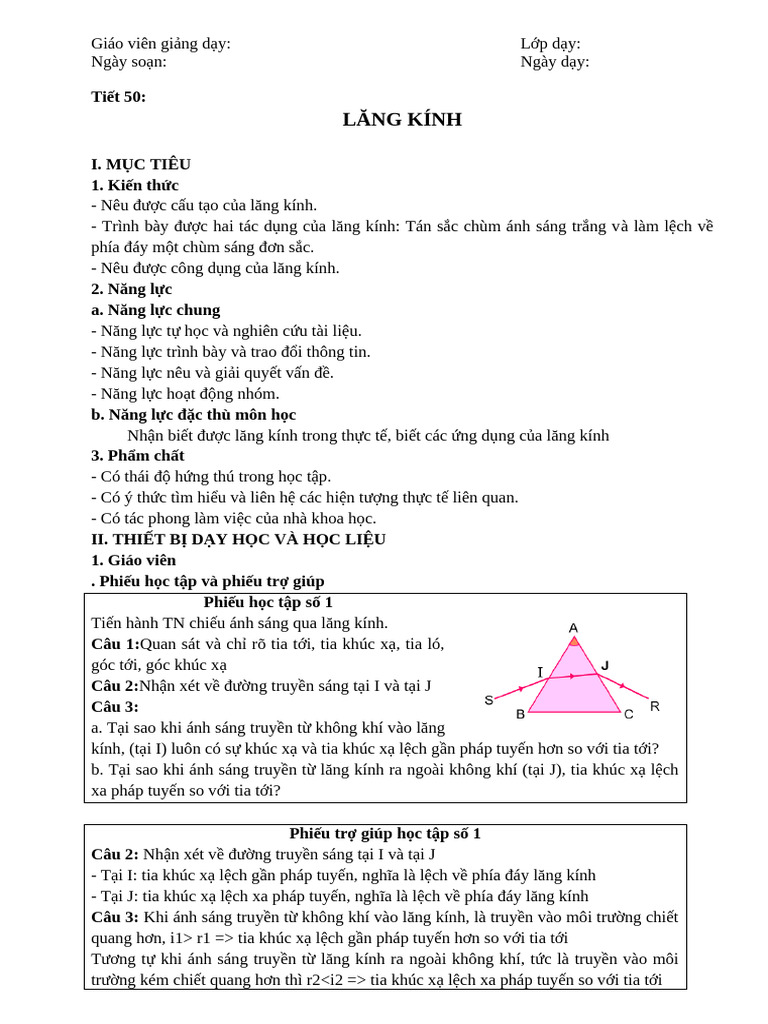 Chuong 7. Mat Va Cac Dung Cu Quang Hoc | PDF