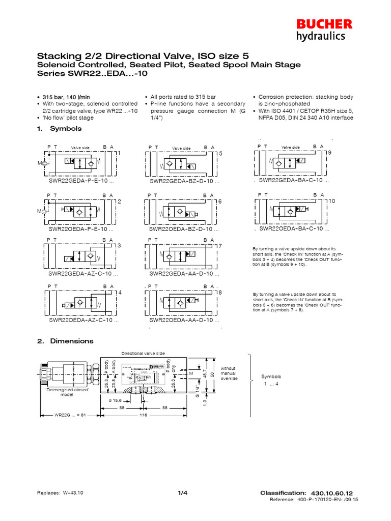 SWR22-EDA-10_400-P-235120-en | PDF | Valve | Manufactured Goods