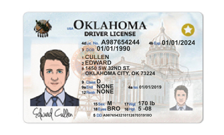 Oklahoma Driver's License Template | PDF
