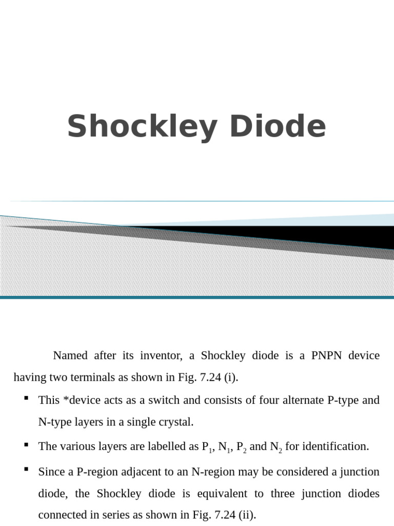 14 Shockley Diode | PDF