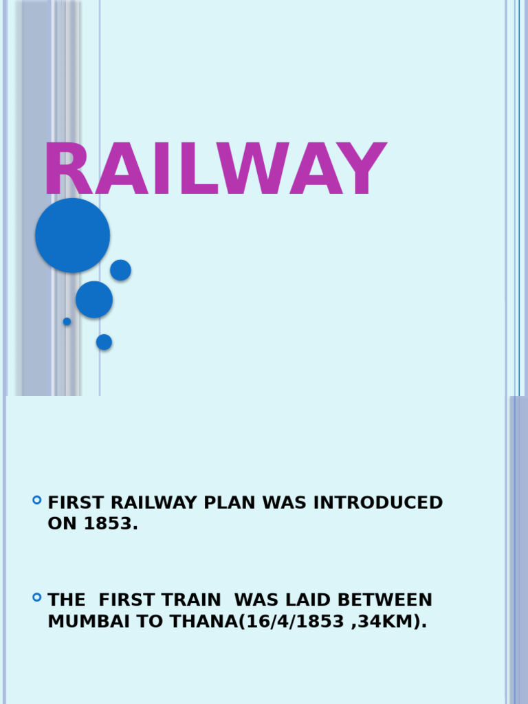Railway Seminar | PDF | Locomotives | Rail Transport