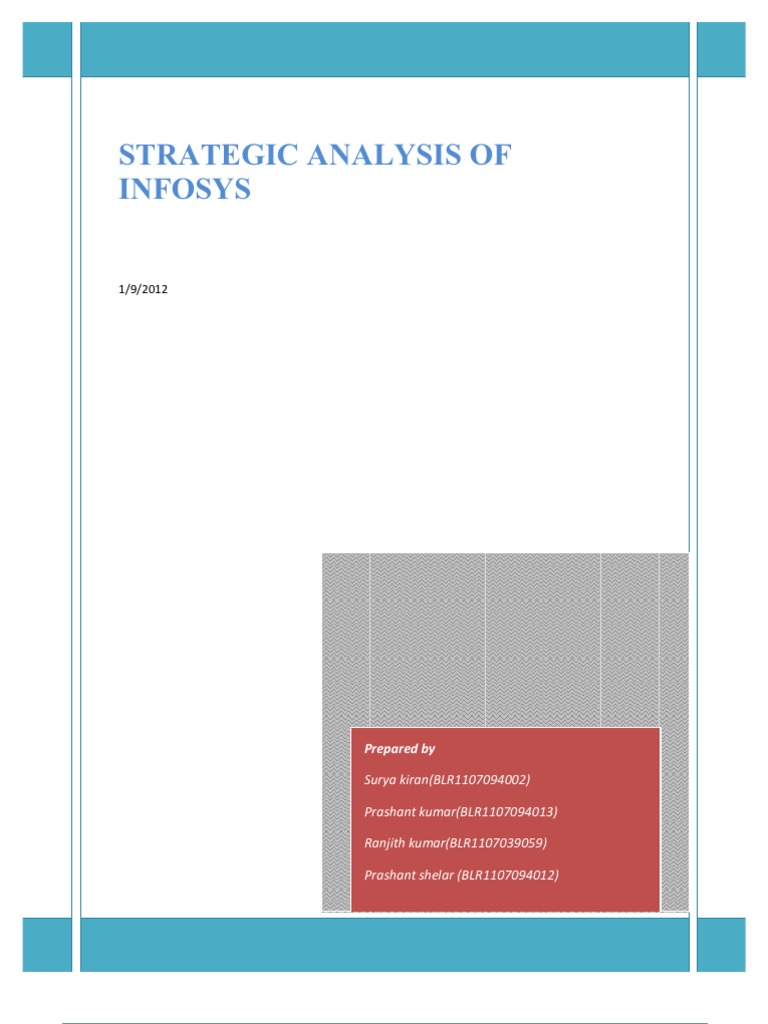 Strategic Analysis of Infosys | PDF | Outsourcing | Competition