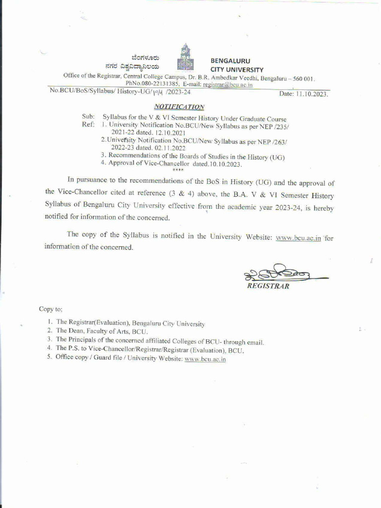 BA History Syllabus for Semesters V & VI | PDF | Nationalism | Colonialism