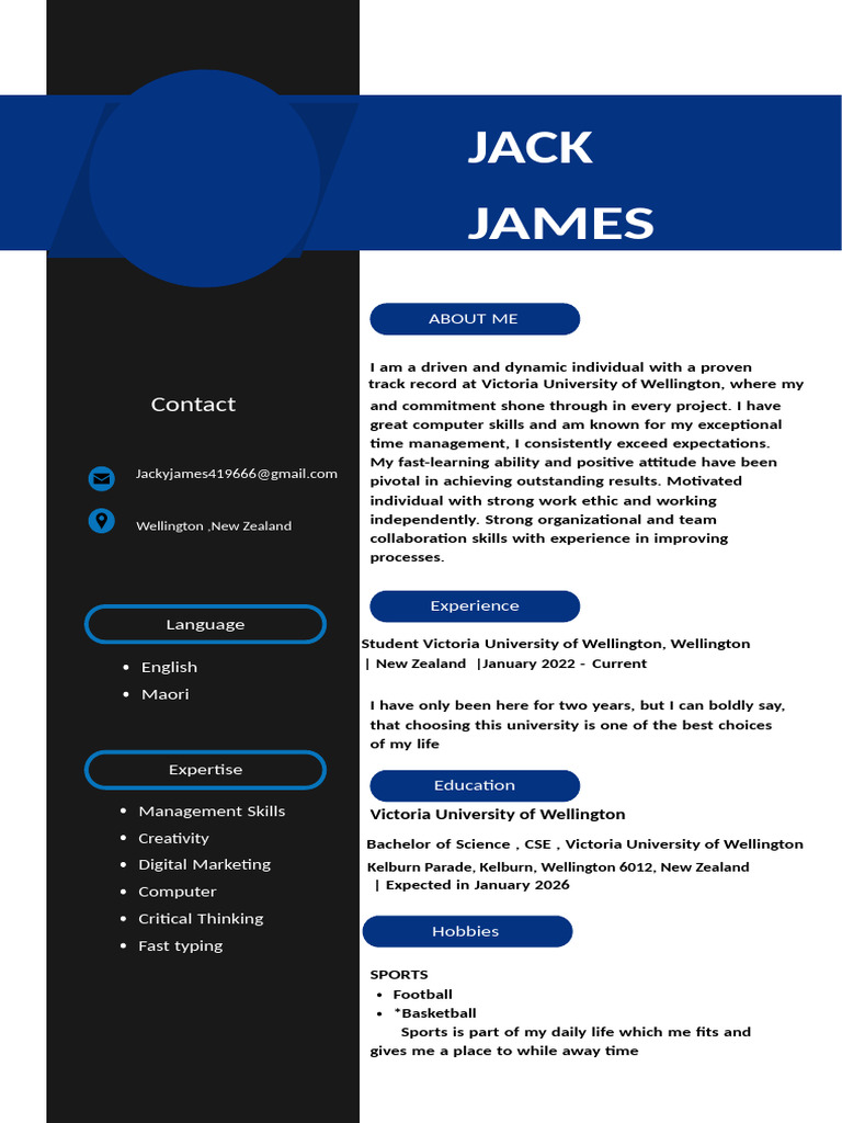 Jack James Resume | PDF