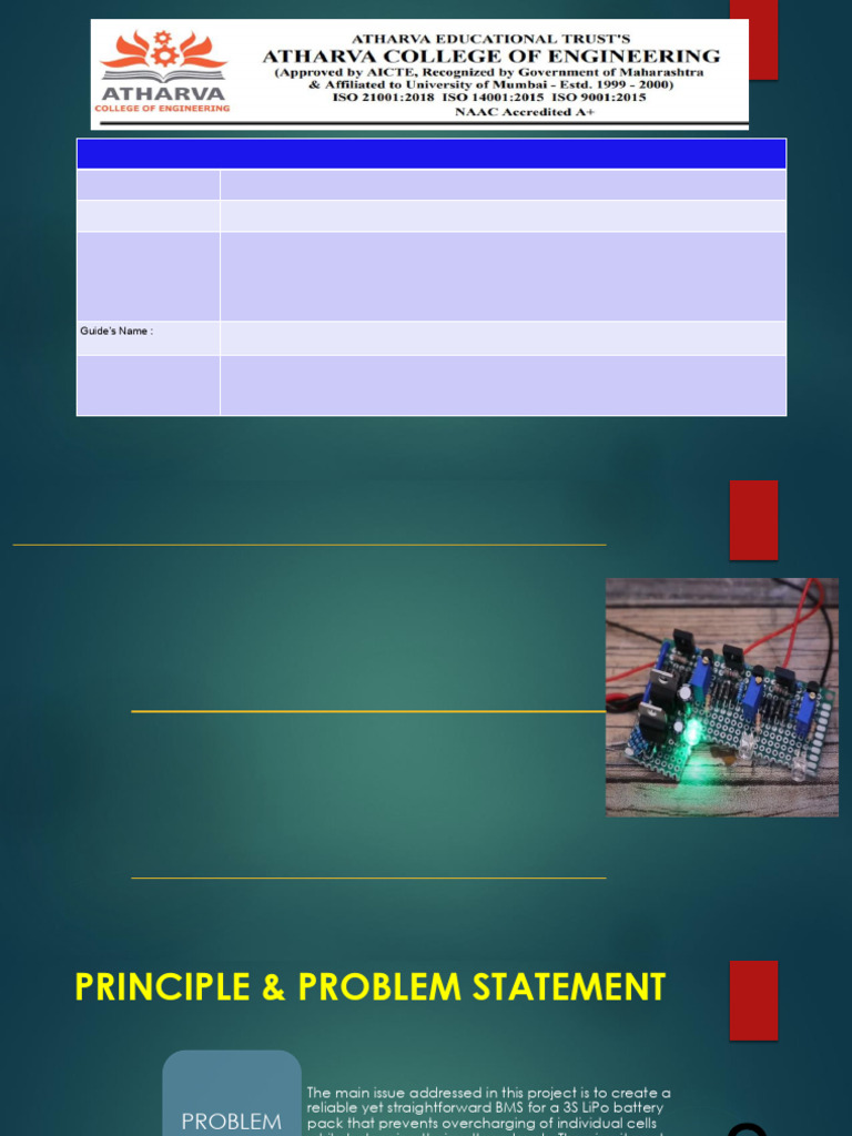 Presentation BMS 2 | PDF | Voltage | Light Emitting Diode