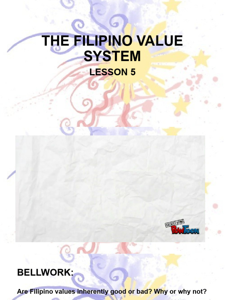 Besr Lesson5 The Filipino Value System | PDF