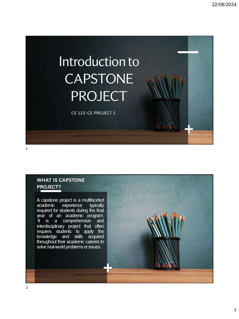 PPT2_Introduction-to-CAPSTONE-PROJECT | PDF | Methodology | Knowledge Management