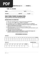 2024 KCSE MATHS pp1 | PDF